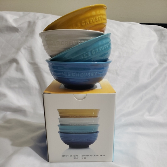 Le Creuset | Kitchen | Nib Le Creuset Dip Bowls Set Of 4 Riviera ...